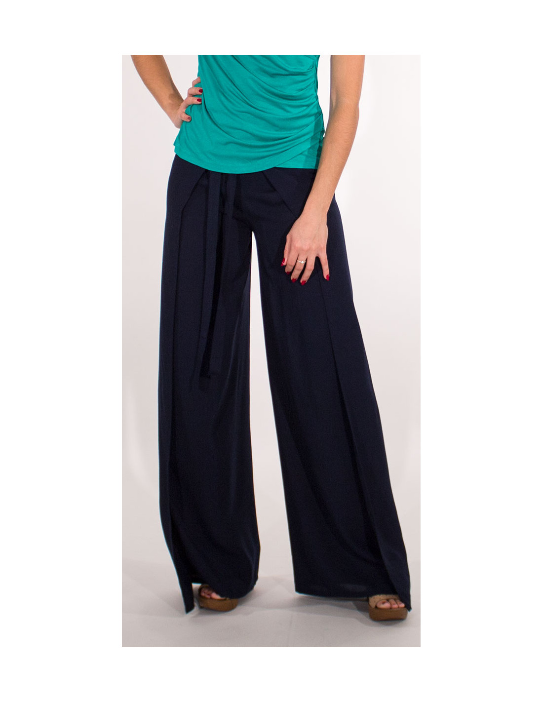 Pantalon Pareo Viscosa Liso
